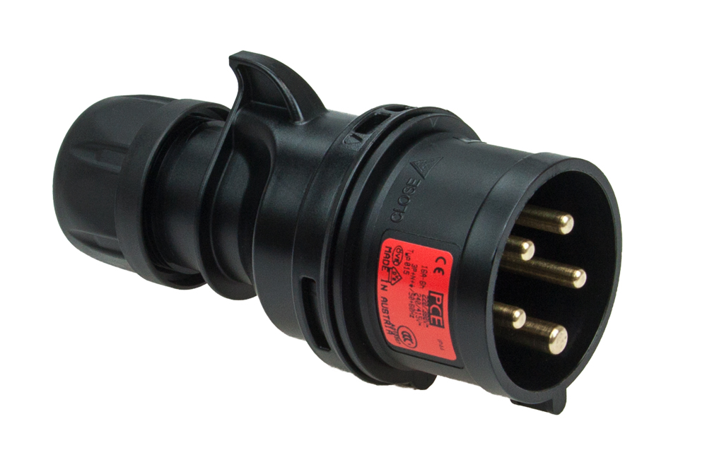 PCE CEE-Stecker 32A 5pol. 400V EASY IP44 Artnr. 025-6x | CEE 32A 5pol ...