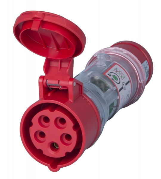 PCE CEE-Strommessstecker (L1-L2-L3-N-PE) 32A 5p. 6h 400V Artnr. 9434250 ...